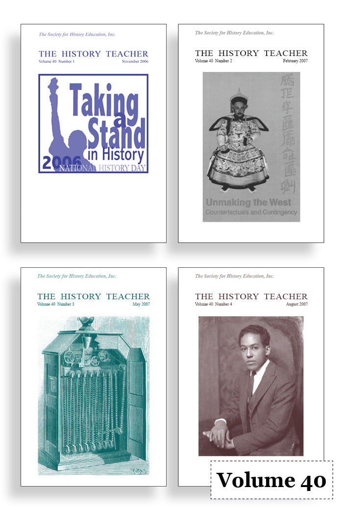 Volume 40 – The History Teacher
